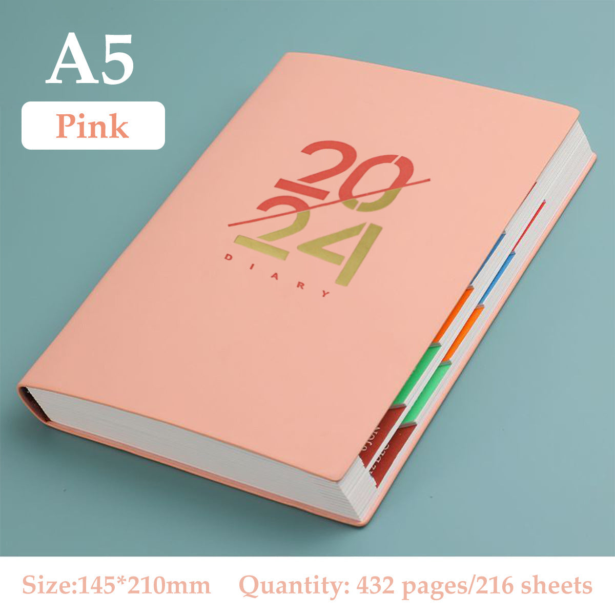 2024 Weekly & Monthly Planner Notebook, A5 Schedule Book for Office, S ...