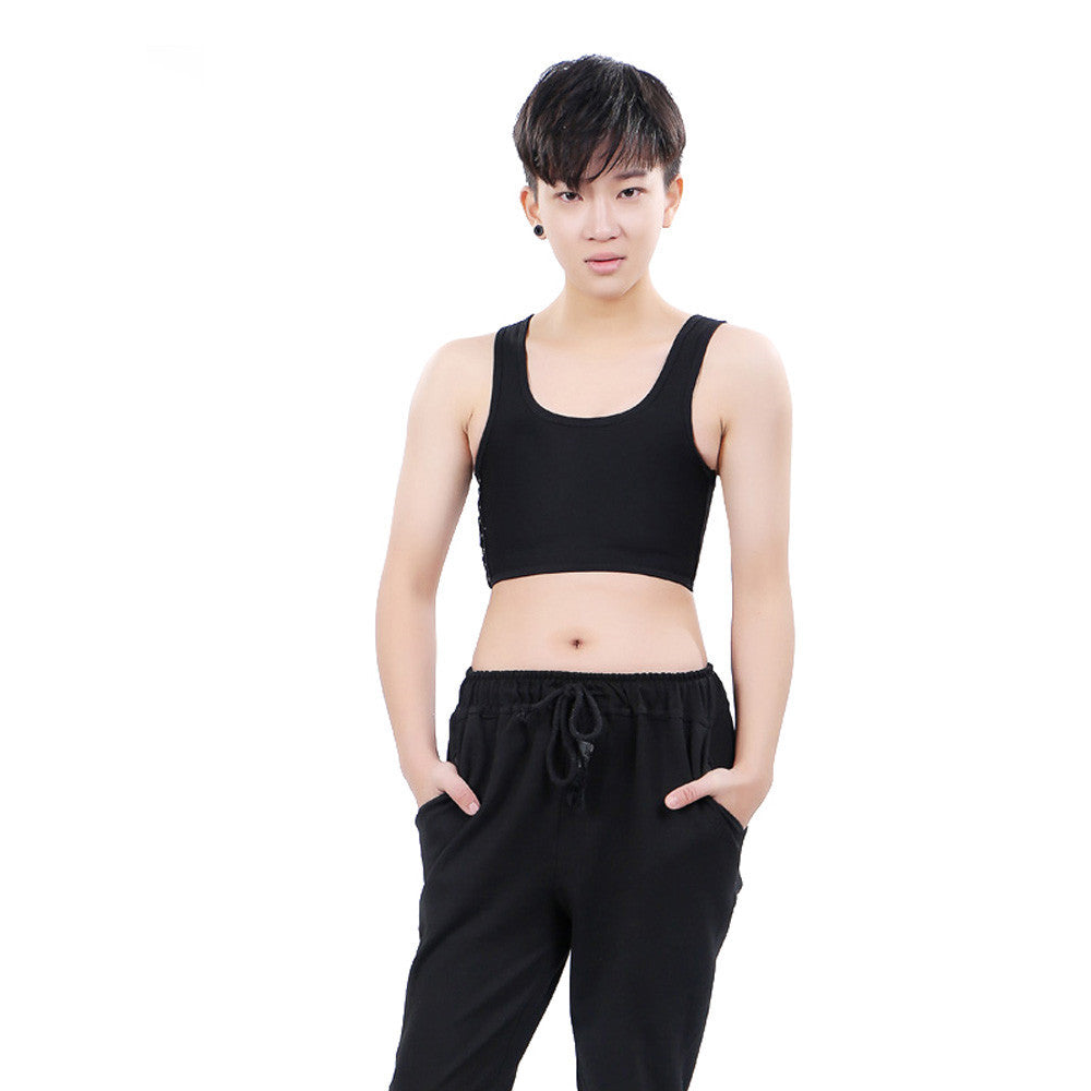 Breast Crop Top Bralette, Buckle Lesbian Tomboy Vest Corsets – Sociable ...