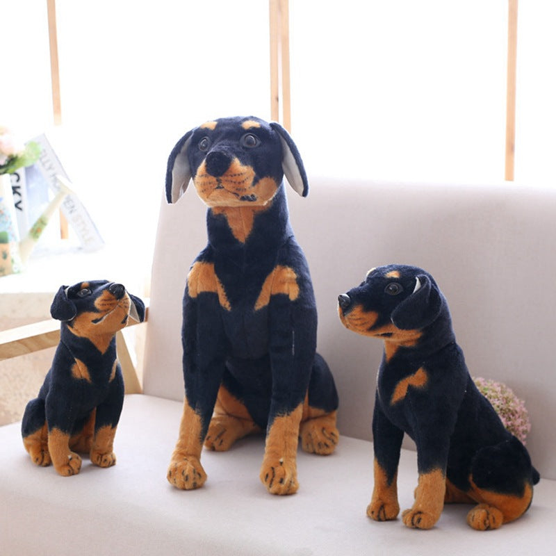 Simulation Rottweiler Dog Doll Plush Toy – Sociable Weaver Nest