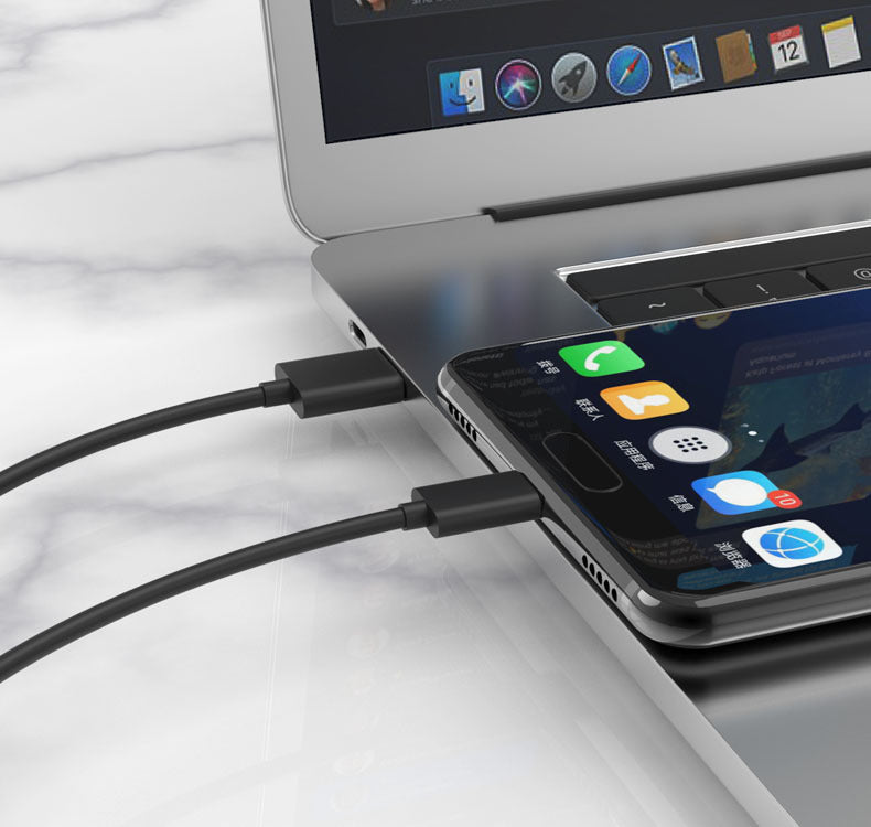 Android Type-C Fast Charging Data Cable, USB Extension Charger Cable ...
