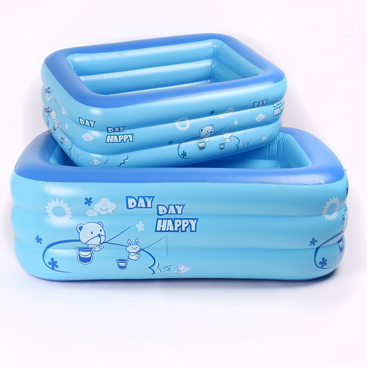 Children's Baby Square Paddling Pool Floats, Inflatable Swimming Pool ...