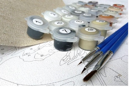 Abstract Tree House, DIY Digital Painting Kit – Sociable Weaver Nest