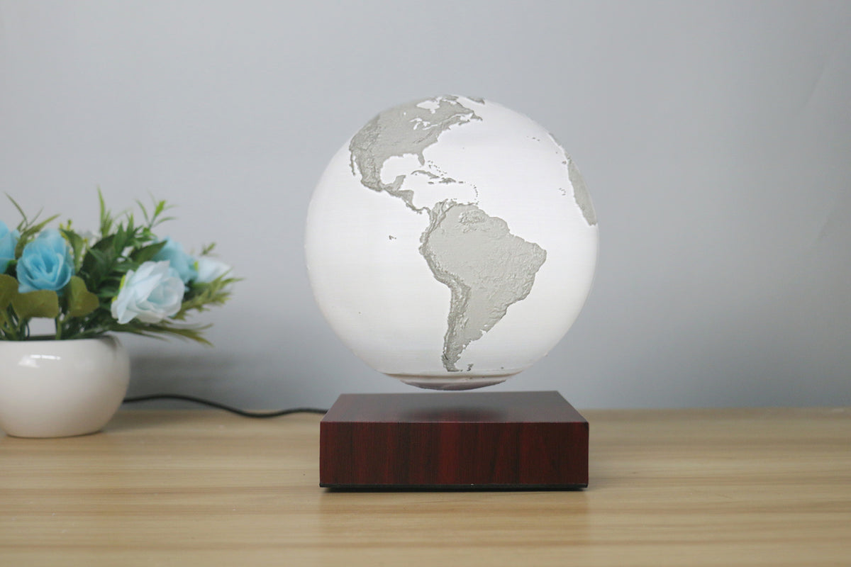 Magnetic Floating LED Night Light, Levitating Earth Jupiter Lamp ...