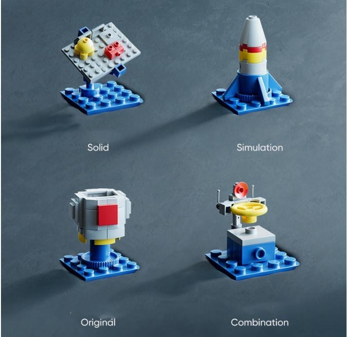 Aerospace Building Blocks, Rocket Ship Model, Small Particles, Childre ...