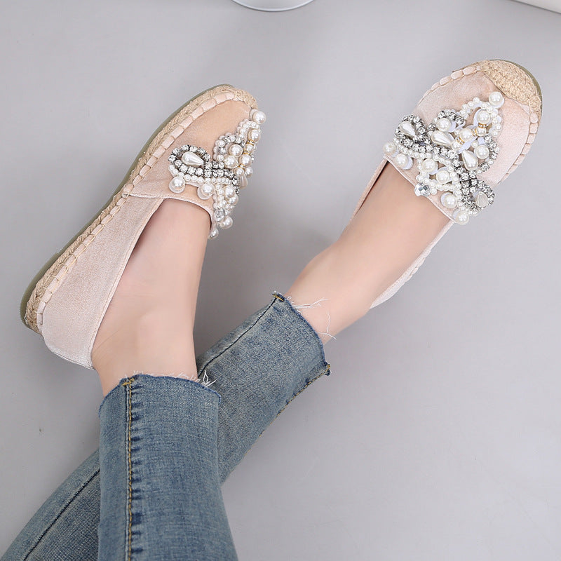 Round Head Rhinestone Pearl, New-style Shoes – Sociable Weaver Nest
