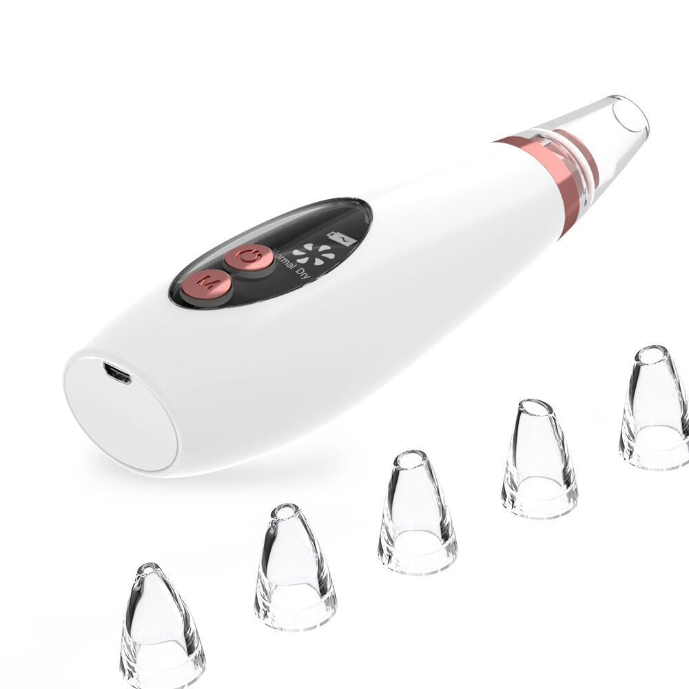 Blackhead Pore Vacuum Cleaner, Nose & Facial Cleansing Suction Tool ...