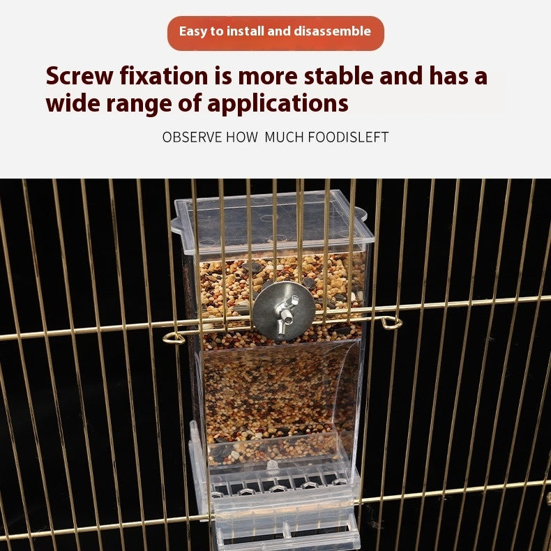 Transparent Automatic Plug-in Bird Food Container – Sociable Weaver Nest