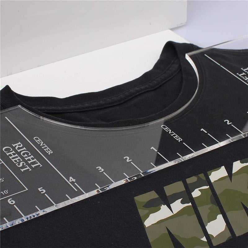 T-shirt Collar Measuring Ruler, Clothes Collar Plastic Measuring Tool ...