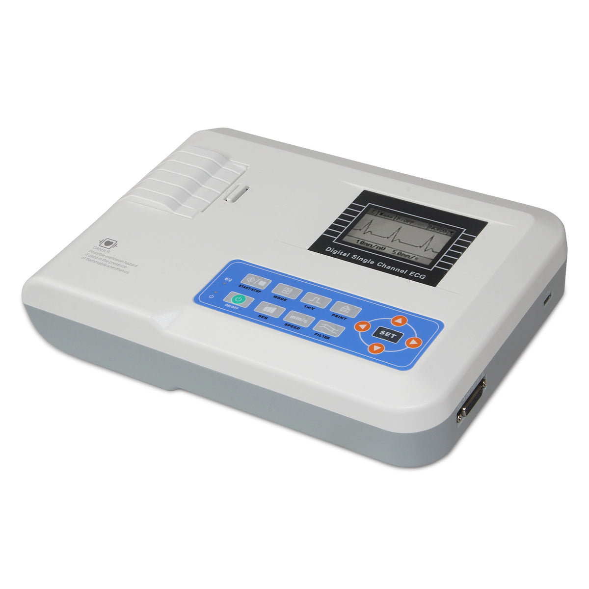 Single Channel, 12 Lead EKG, Electrocardiograph Printer, CE FDA ECG Ma ...
