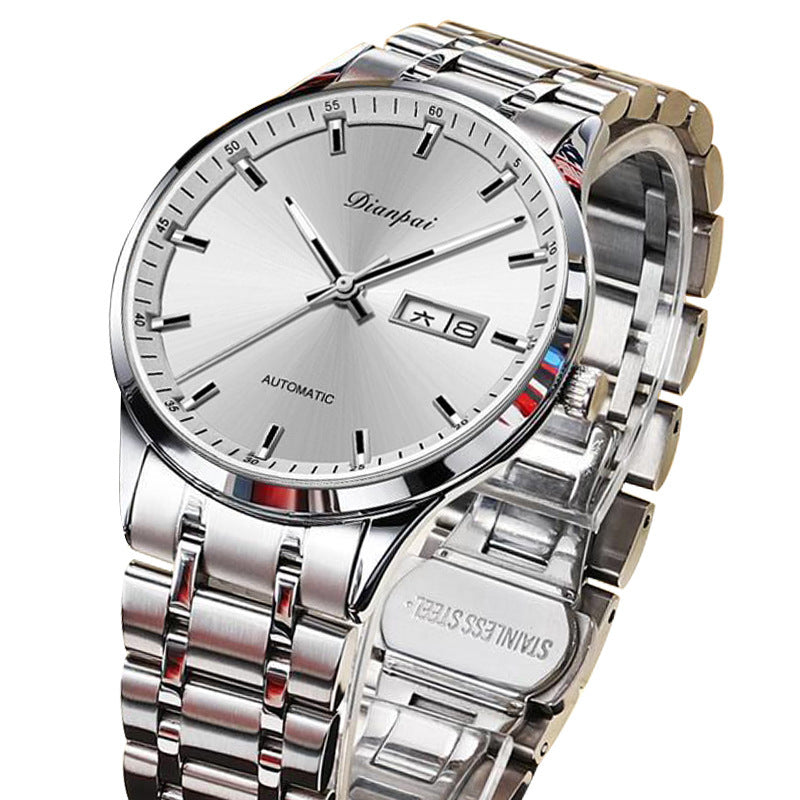 Men's Automatic Steel Belt, Waterproof Luminous Mechanical Watch ...