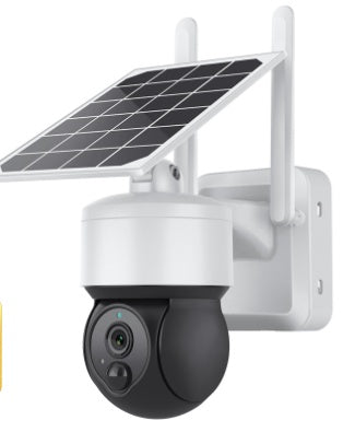 Solar Camera Wireless Dome Camera, 4G Solar Surveillance Camera ...