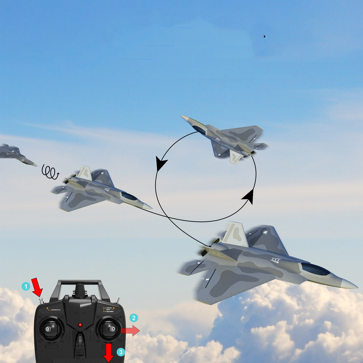 Flight Control Electric Remote Fighter Jet Model, RC Toys – Sociable ...