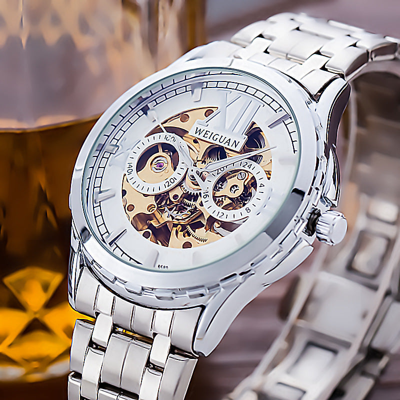 Men's Fashion Personality, Hollow Luminous Waterproof Alloy Watch ...