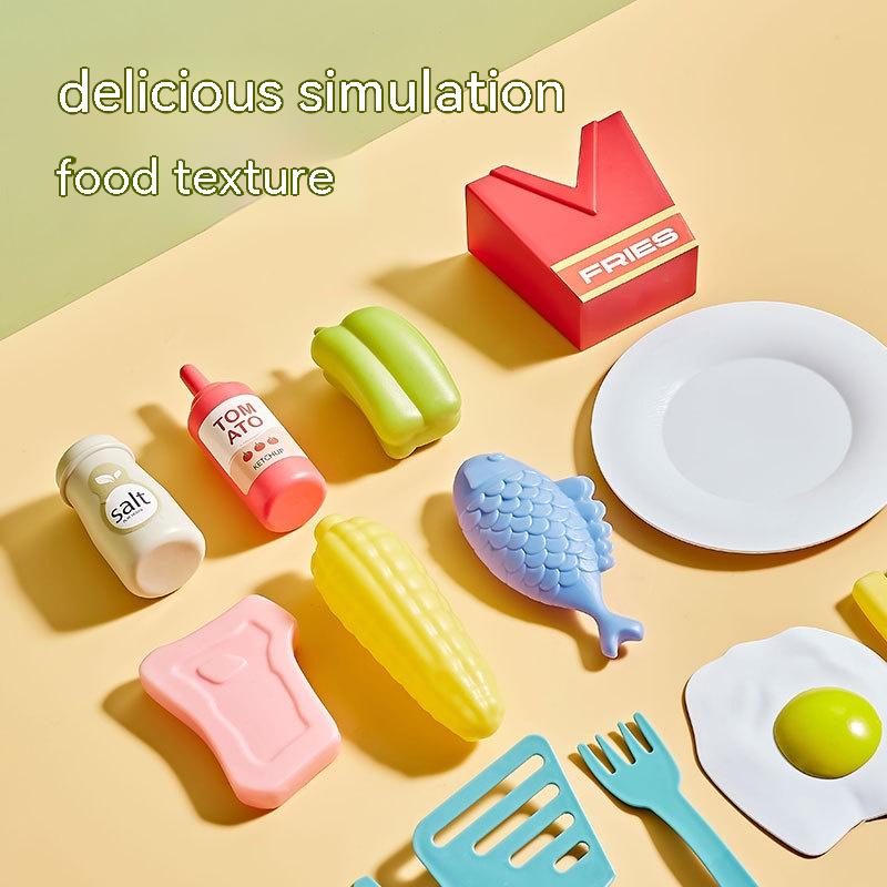 Children's Barbecue Table Toy, Color Changing Food Simulation Cooking ...