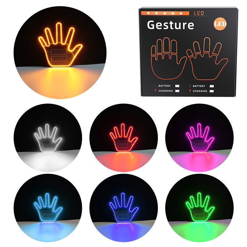 Car Gesture Finger Lights, Vehicles' Multifunction Prompt Warning, Dec ...