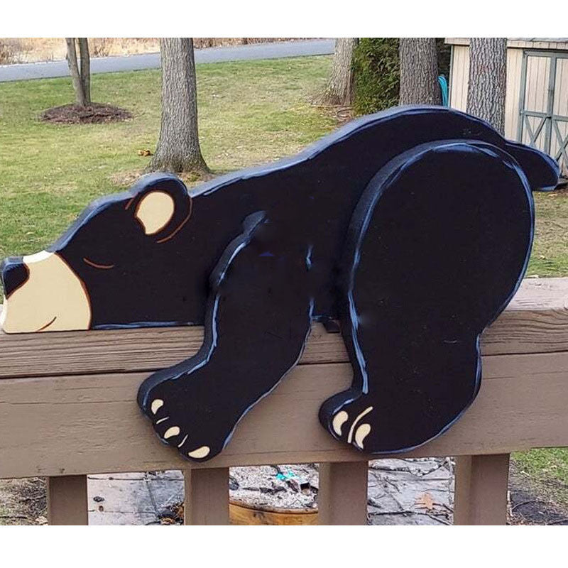 PVC Material, Sleeping Bear Garden Fence Decoration – Sociable Weaver Nest