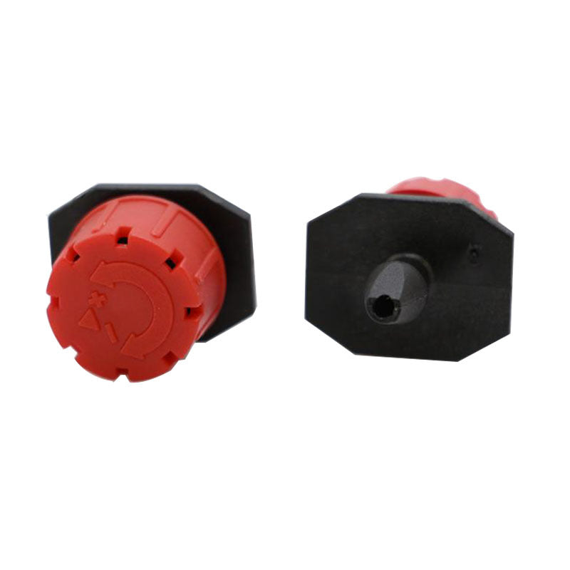 Red Adjustable Flow Drip Irrigation Nozzle – Sociable Weaver Nest