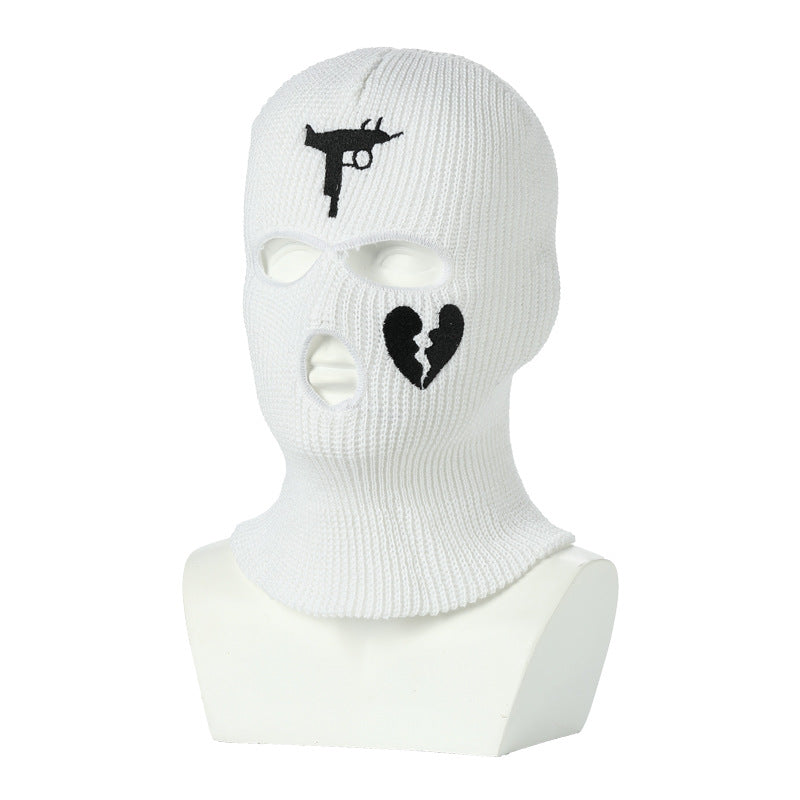Neon Balaclava Three-hole Ski Mask, Full Face Winter Party Headgear ...